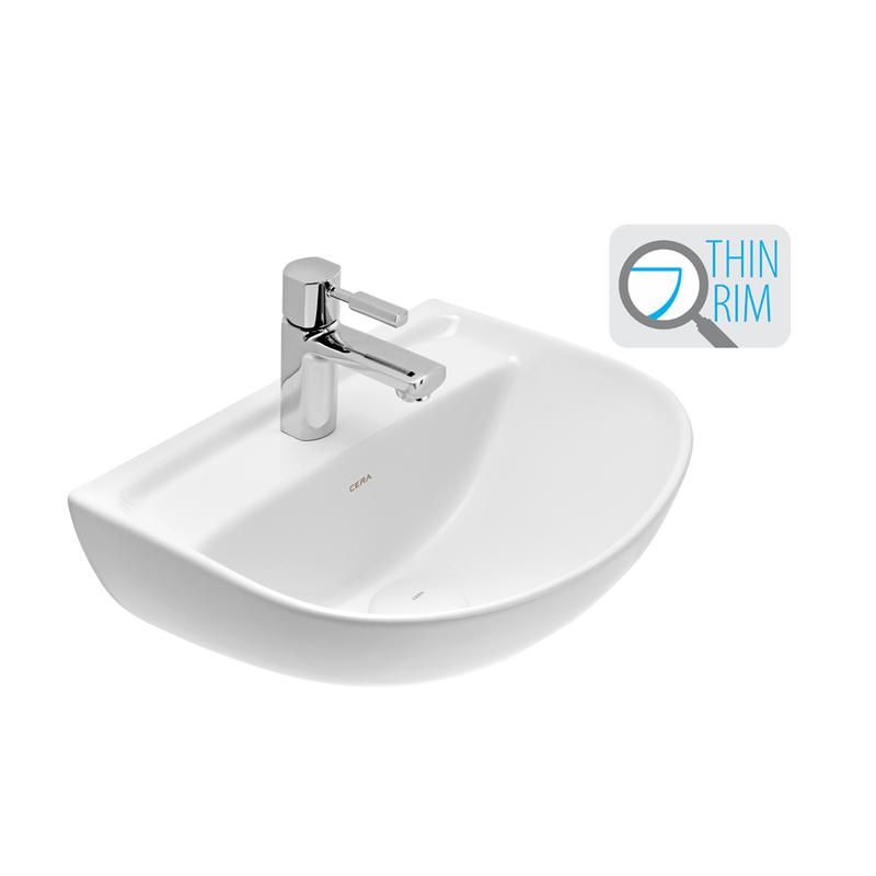 Cera Chime Thin Rim Wall Hung Wash Basin Snow-White Wholesale Price ...